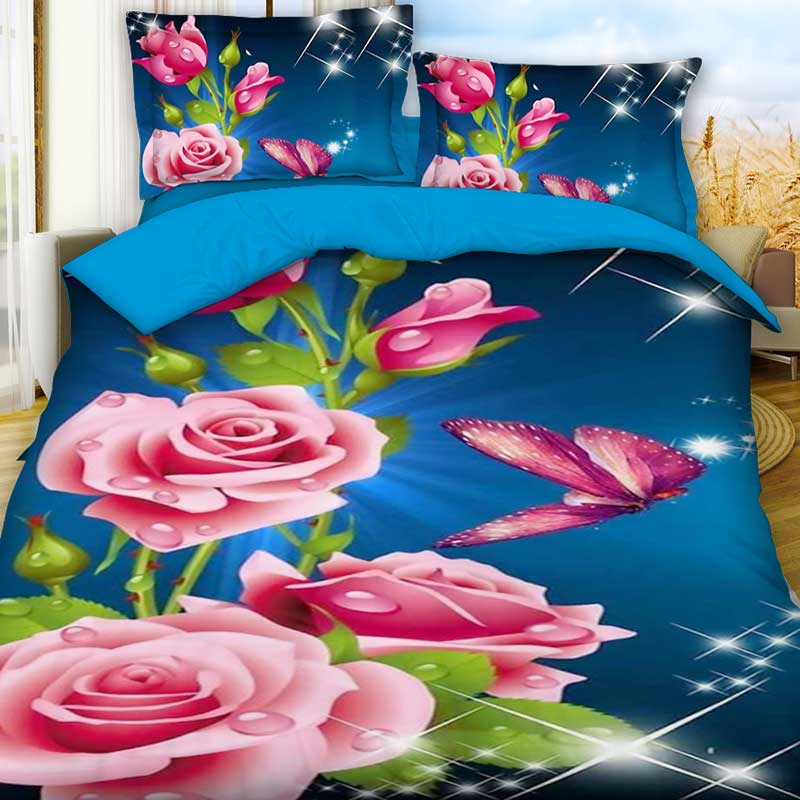 Спално бельо / 3D спално бельо Spring Limited Цветни мотиви